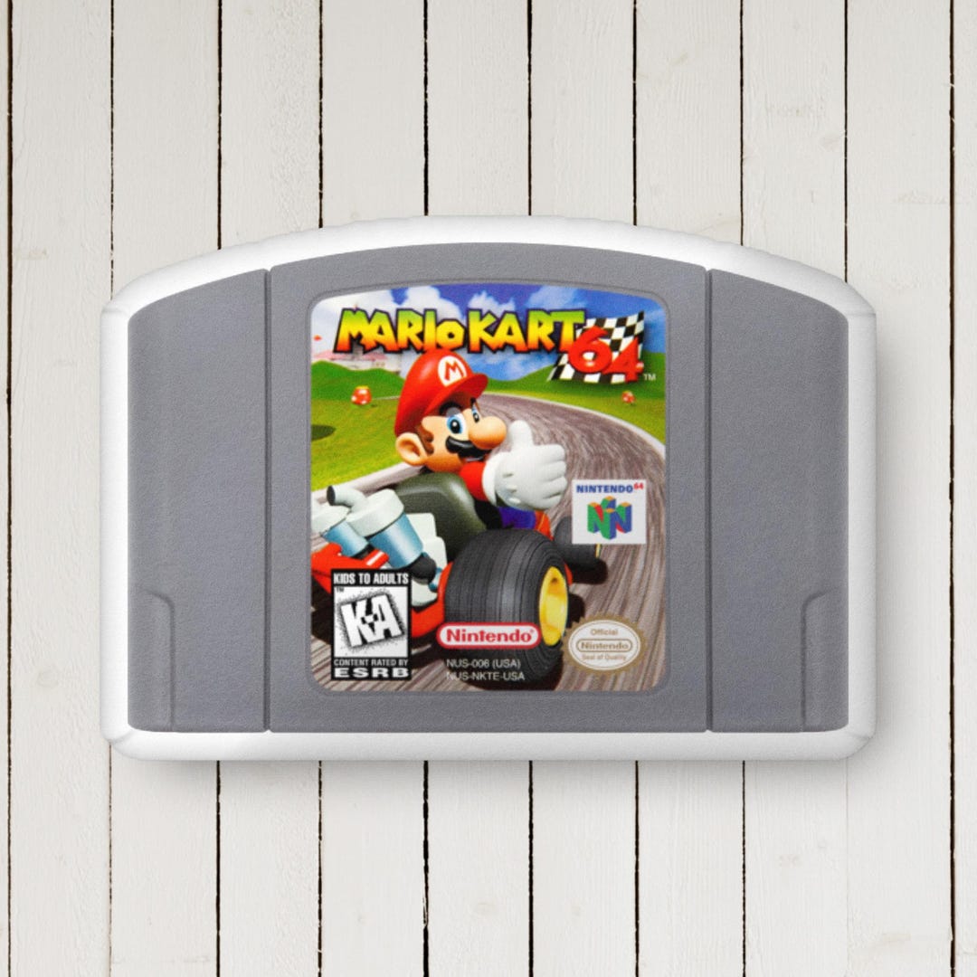 Mario Kart Nintendo 64 Cart Shaped Pillow - Etsy