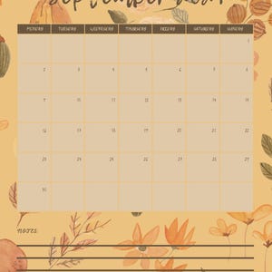 September 2024 Printable Calendar Minimalist Monthly Planner - Etsy