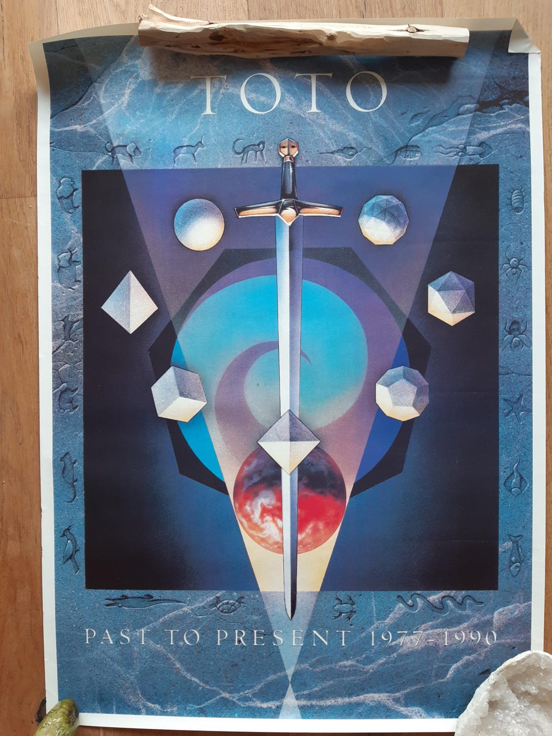 Toto Poster Vintage Original Past to Present Rare - Etsy