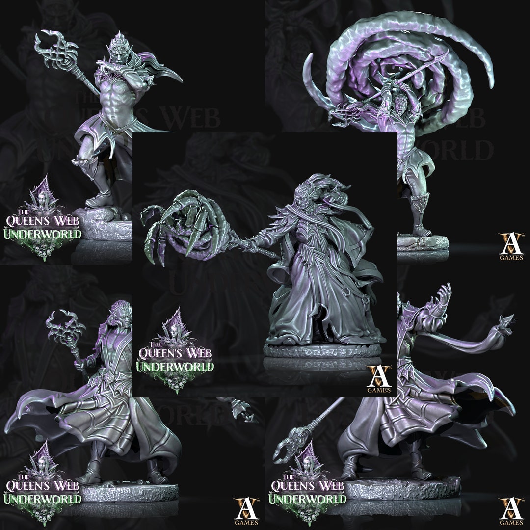 DARK ELF ARCANIST From the Queens Web Underworld by archvillain Games ...