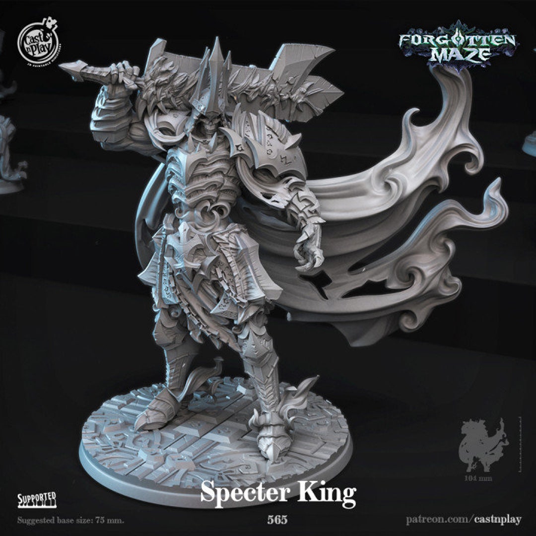 SPECTRE KING From "forgotten Maze" by [cast N Play] | 16K 3D Printing ...