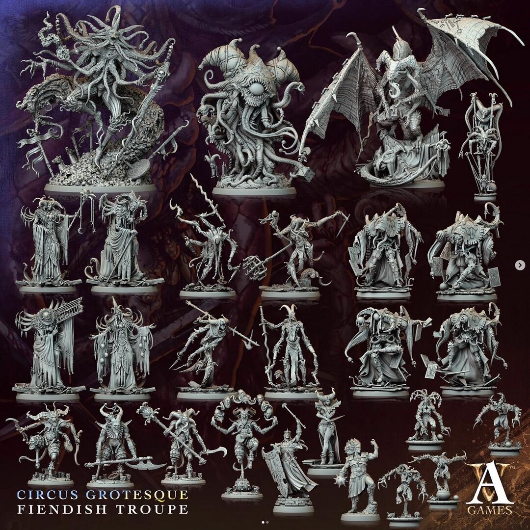 COMPLETE SET: CIRCUS GROTESQUE - Fiendish Troupe by [archvillain Games ...
