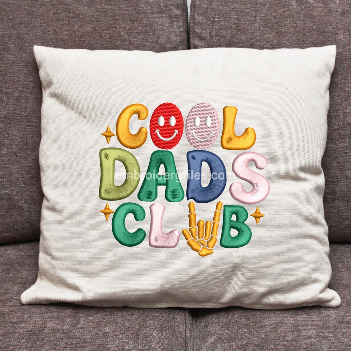Cool Dads Club Embroidery Design Funny Father’s Day Machine Embroidery ...
