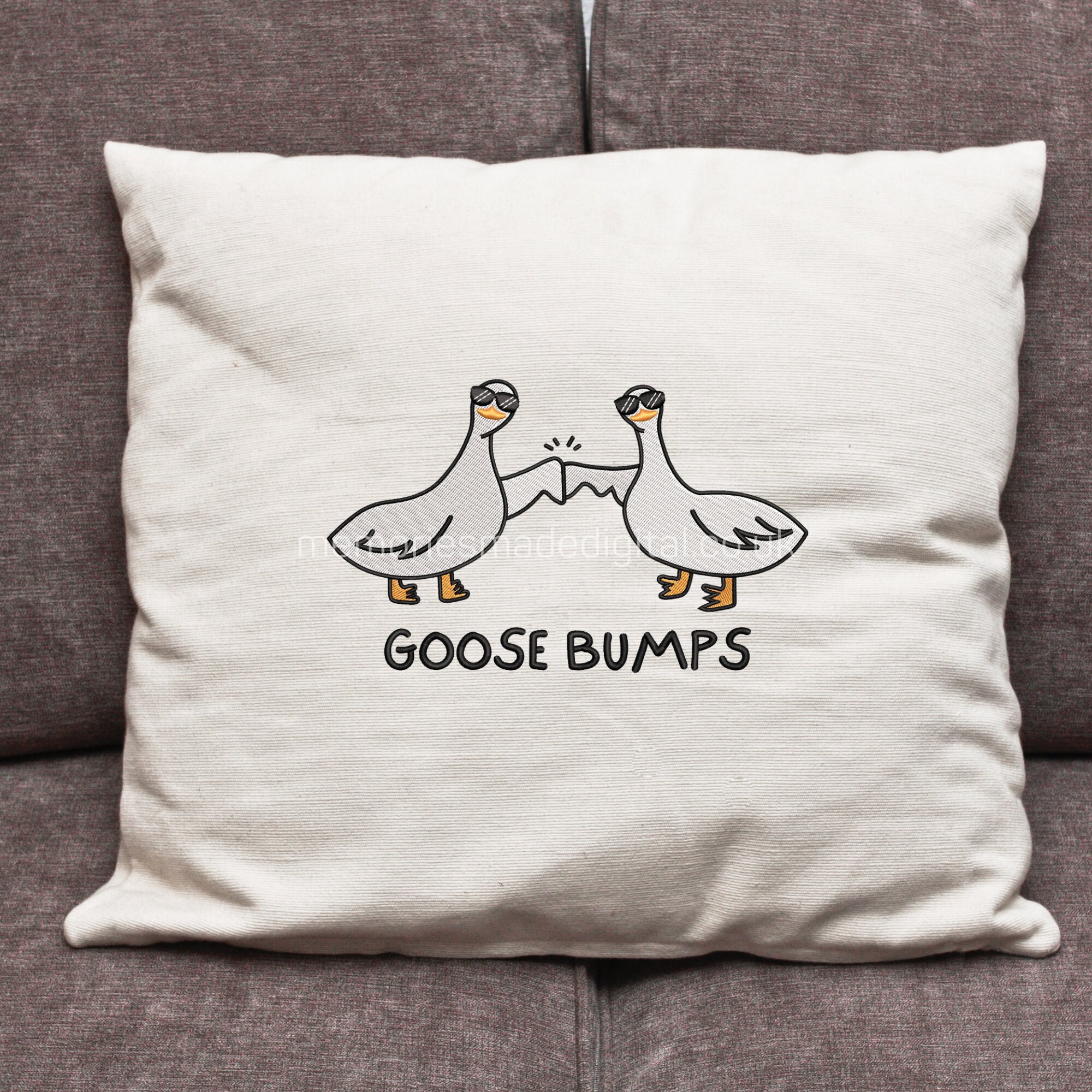 Goose Bumps Embroidery Design - Cool Geese Stitch File - Embroidery ...