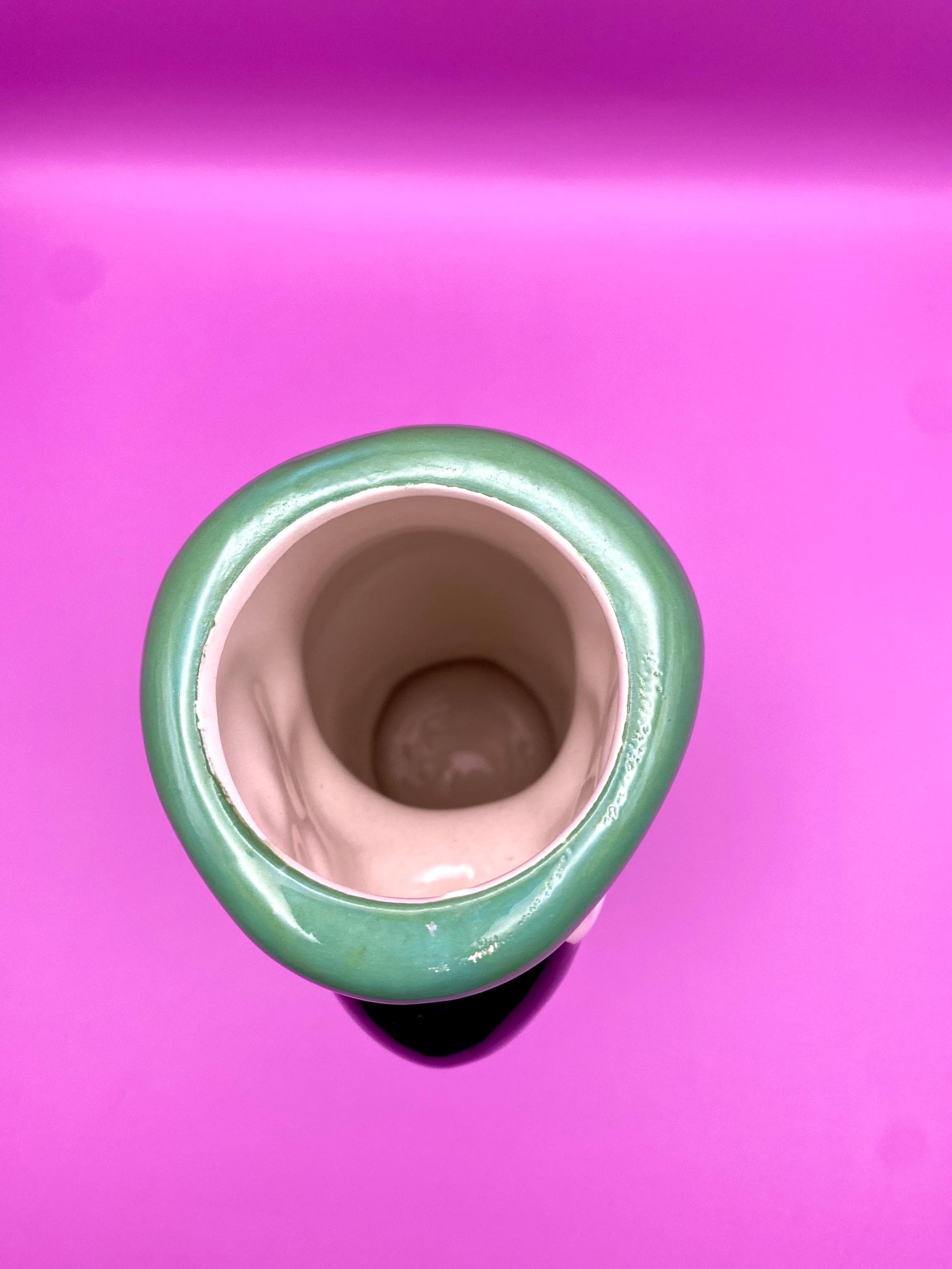 Green Vintage Parrot Tiki Bar Mug/ Hawaiian Cocktail Cup/man Cave Mug ...