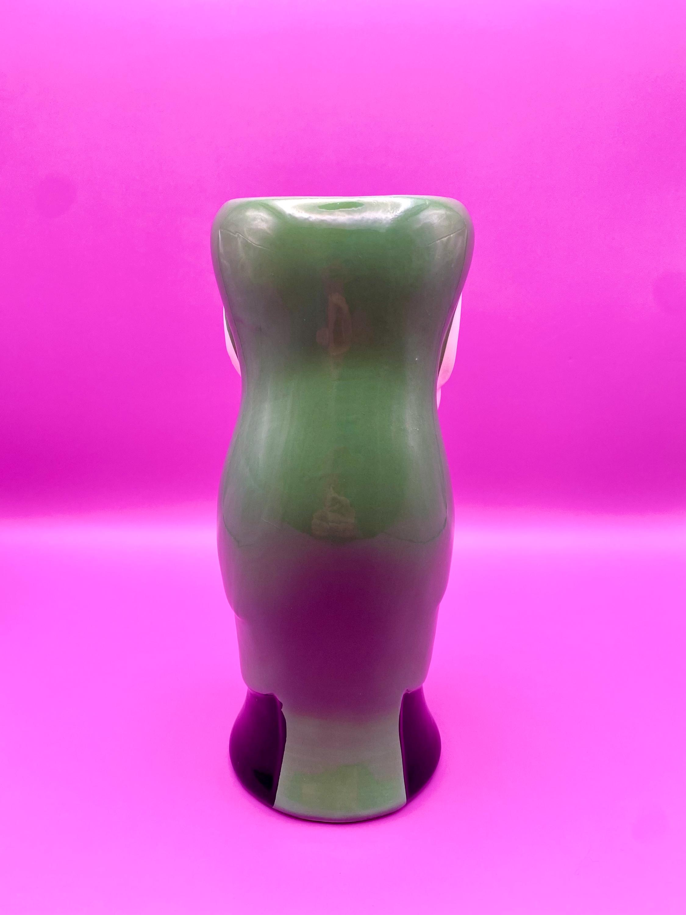 Green Vintage Parrot Tiki Bar Mug/ Hawaiian Cocktail Cup/man Cave Mug ...