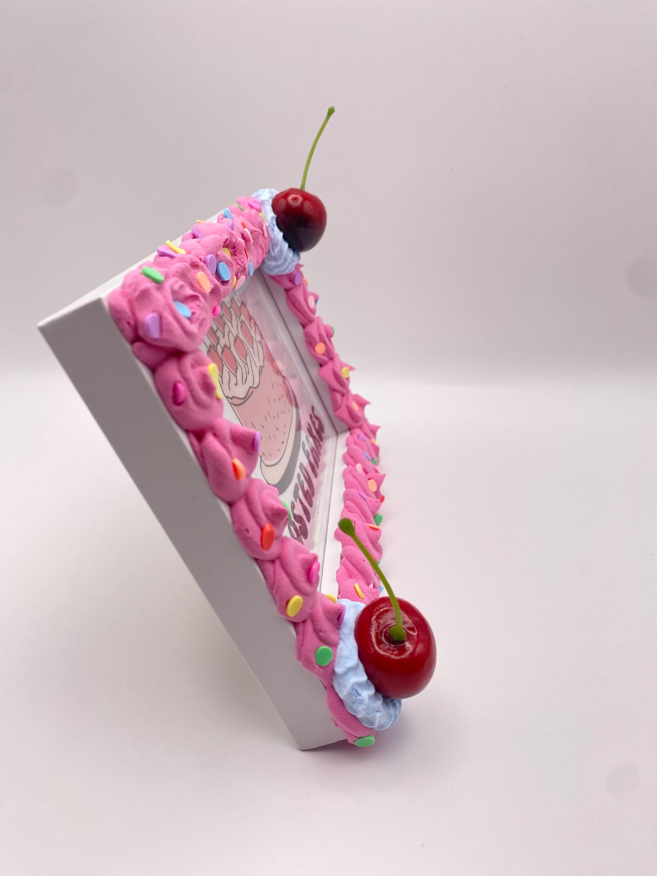 Pink Frame/frosted Frame/fake Cake Picture Frame/dessert Frame/quirky ...