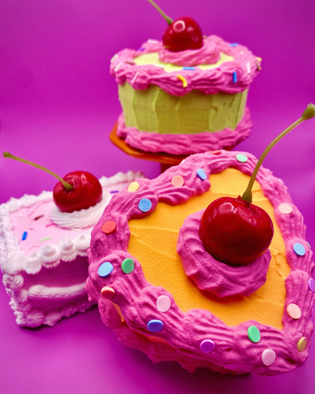 Cake Magnet/heart Cake/vintage Cake Magnet/humorous Gift/quirky Gift ...