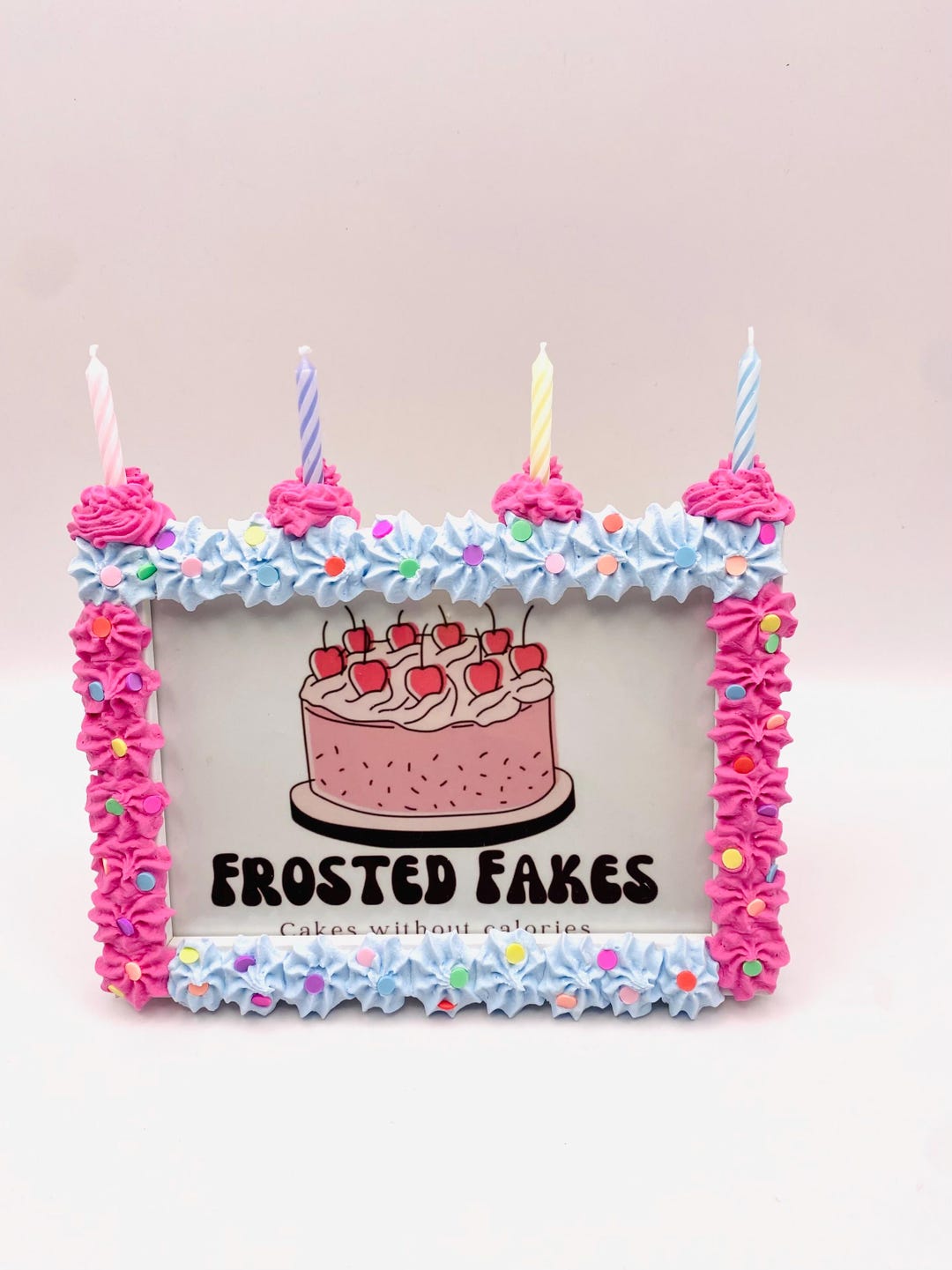 Birthday Cake Frame/frosted Frame/fake Cake Picture Frame/dessert Frame ...