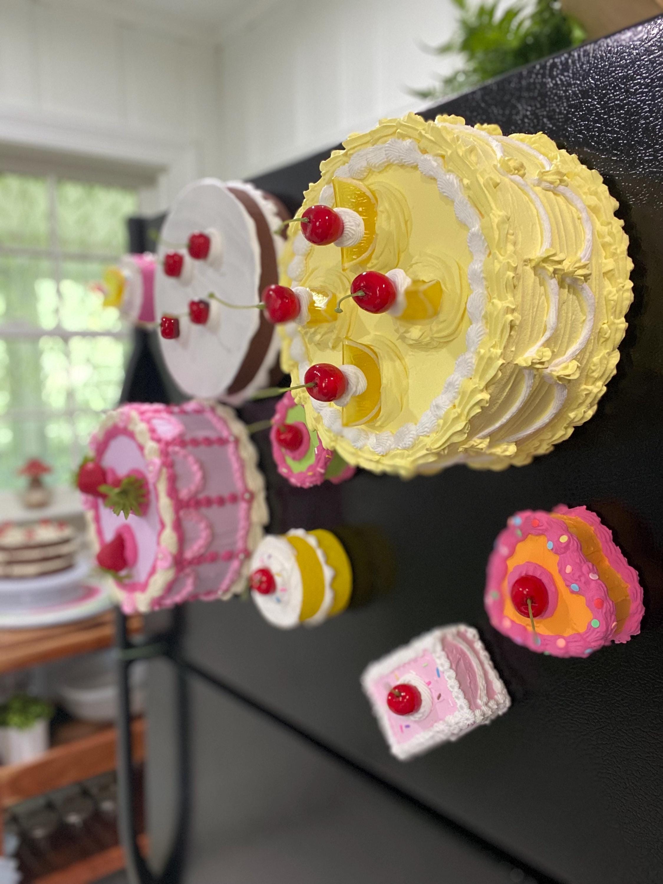 Cake Magnet/heart Cake/vintage Cake Magnet/humorous Gift/quirky Gift ...