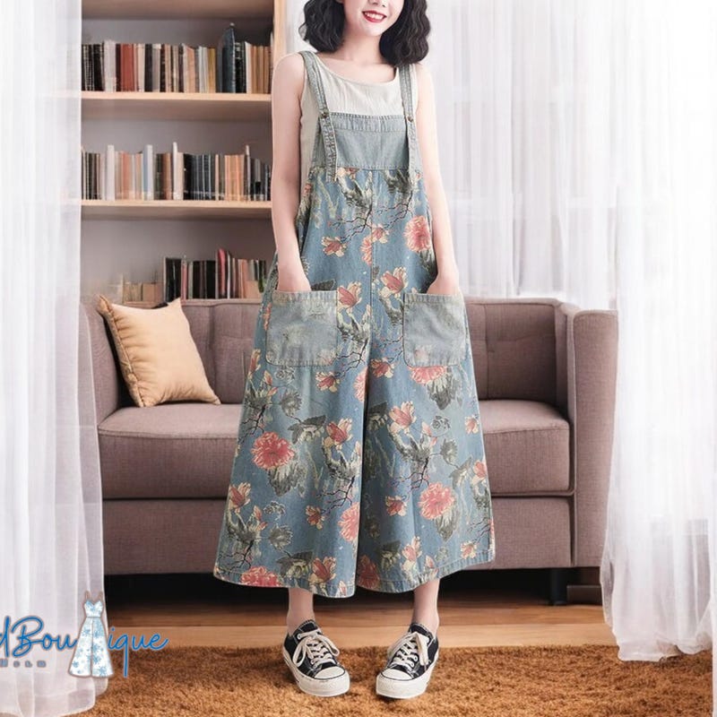 Floral Overalls Womens - Etsy