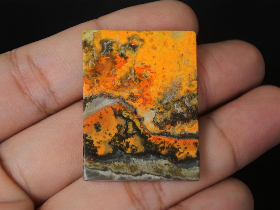 B Bee Indonesian Jasper Gemstone | Natural Polished Jasper Cabochon ...