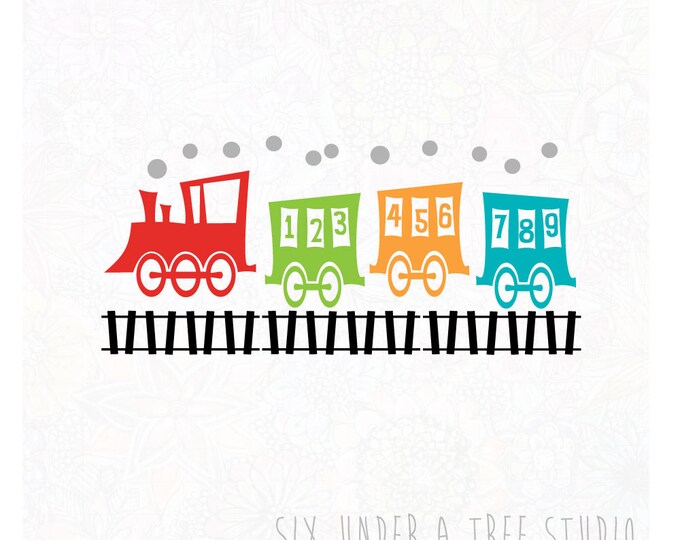 123 Train Wall Vinyl Decals Art Graphics Stickers - Etsy