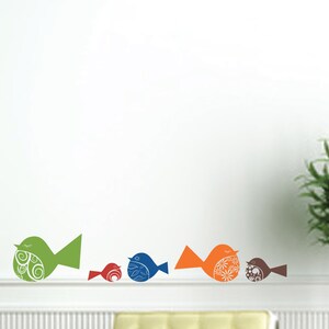 Fancy Birds Wall Vinyl Decals Art Graphics Stickers - Etsy