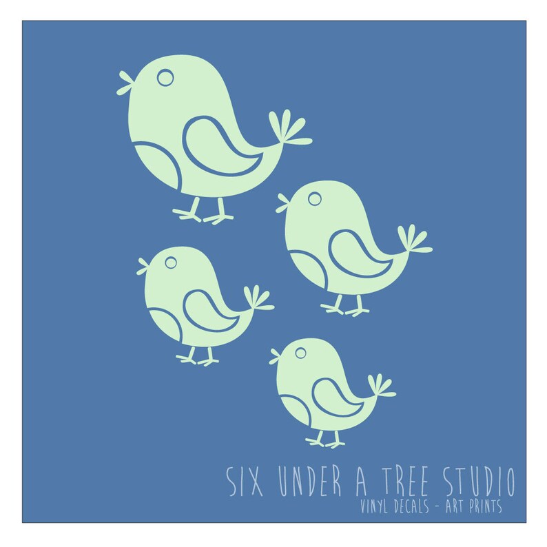 Little Birds Vol 3 Wall Vinyl Decals Art Graphics Stickers - Etsy