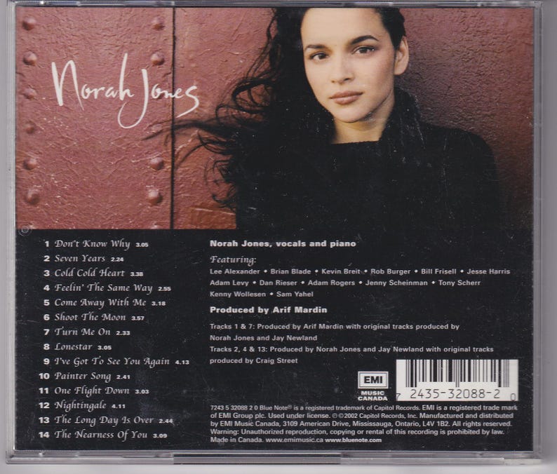 Vintage Norah Jones Album With Classic Jazz Hits - Etsy