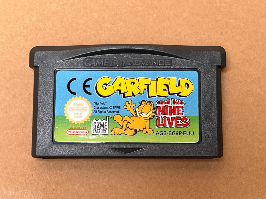 Garfield Nine Lives | Game Boy Advance | Tested GBA - Etsy