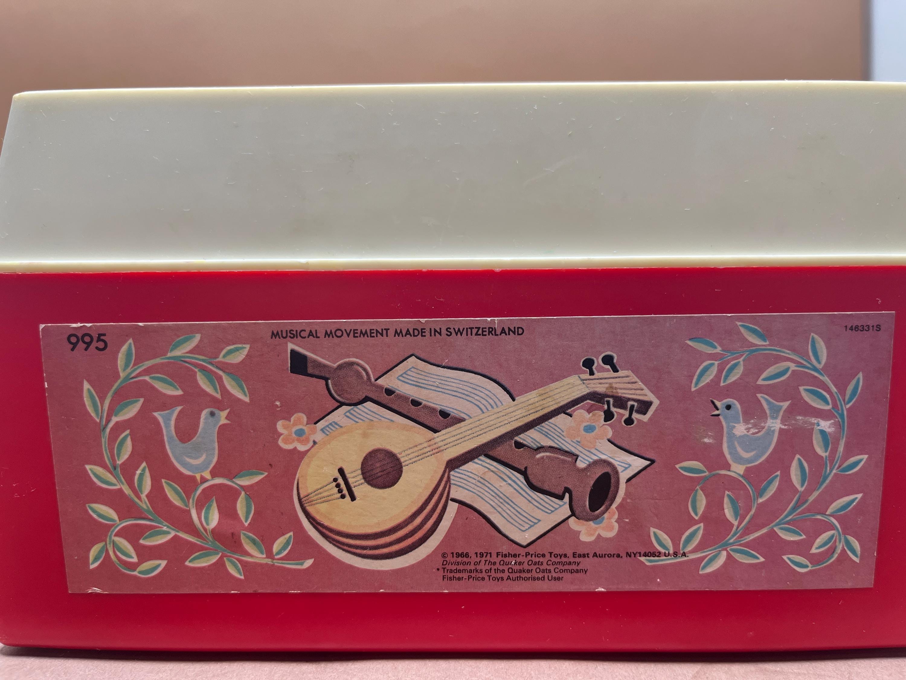 Vintage Fisher-price Record Player: 1970s Music Box Toy With 6 Discs - Etsy