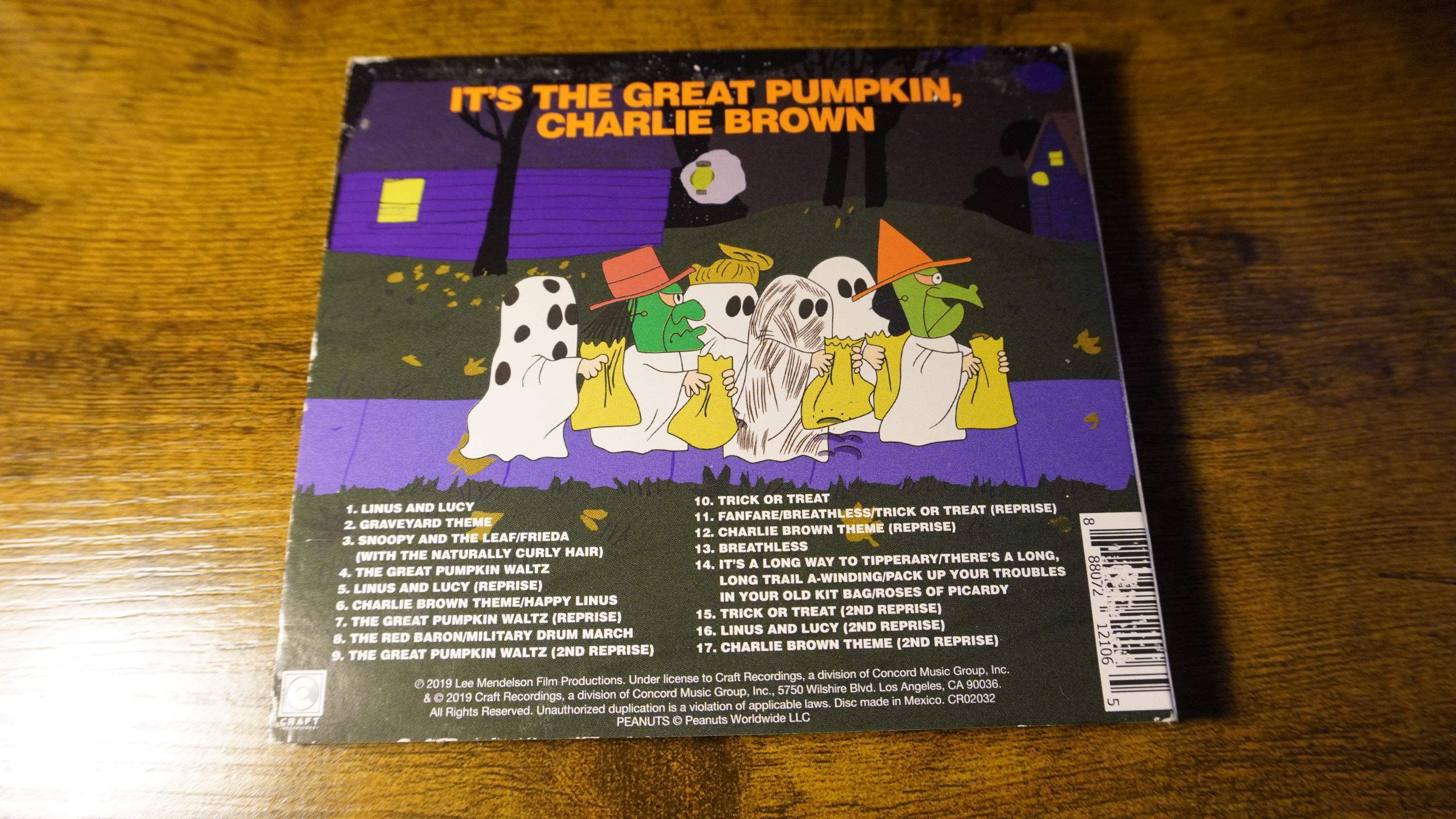 Its the Great Pumpkin, Charlie Brown CD, 1998 Used, Good Condition ...