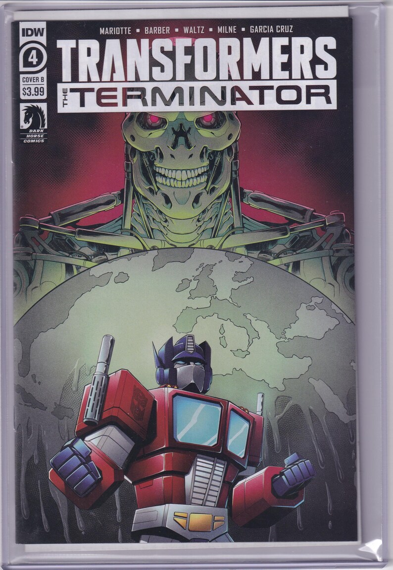 Transformers Vs Terminator 4 Epic Showdown 2020 Comic by IDW Montfort ...