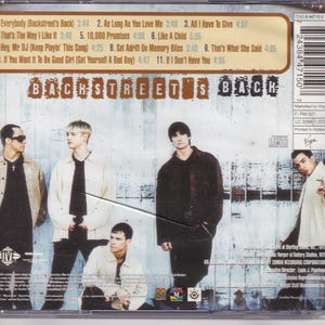 Backstreet Boys Back CD | 1997 Pop Album | Boy Band Music Collectible ...