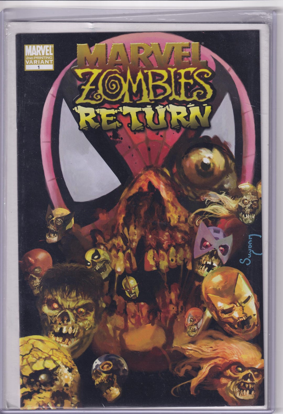 Marvel Zombies Return 1: Spider-man 2nd Print Variant, Very Good ...