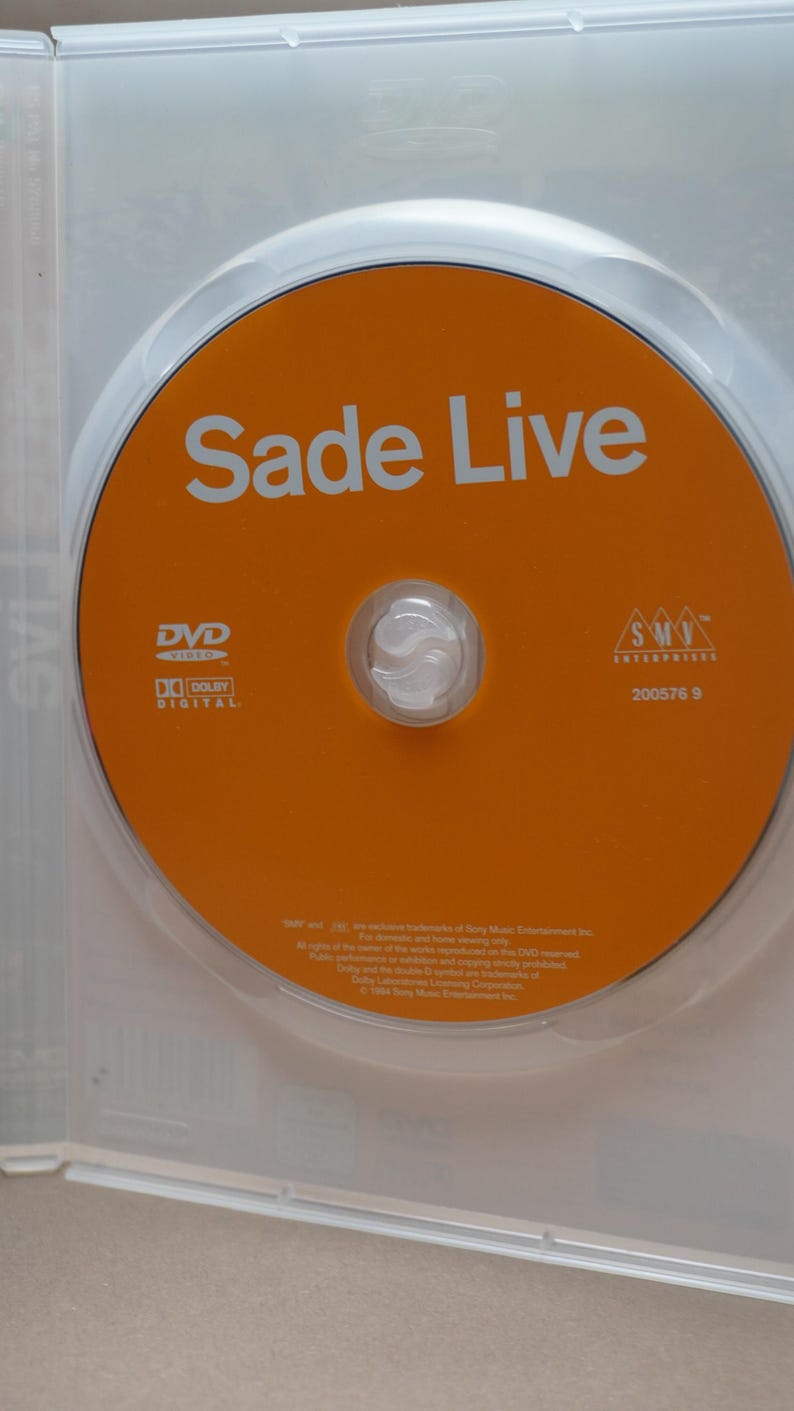 Vintage Sade Concert DVD 1993 | Ideal for R&B Soul Collectors | Live ...