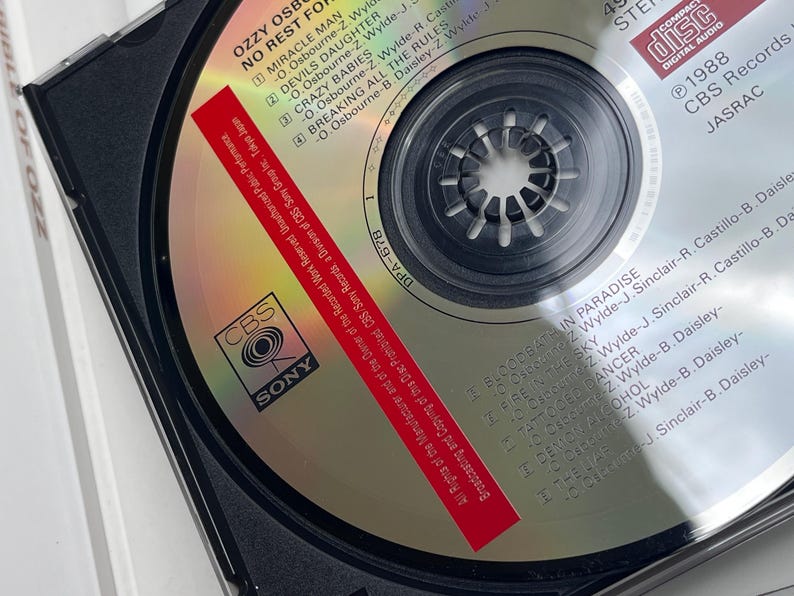 Ozzy Osbourne Bible of Ozz Rare Japanese Box Set CD 1988 CBS Sony 49DP ...