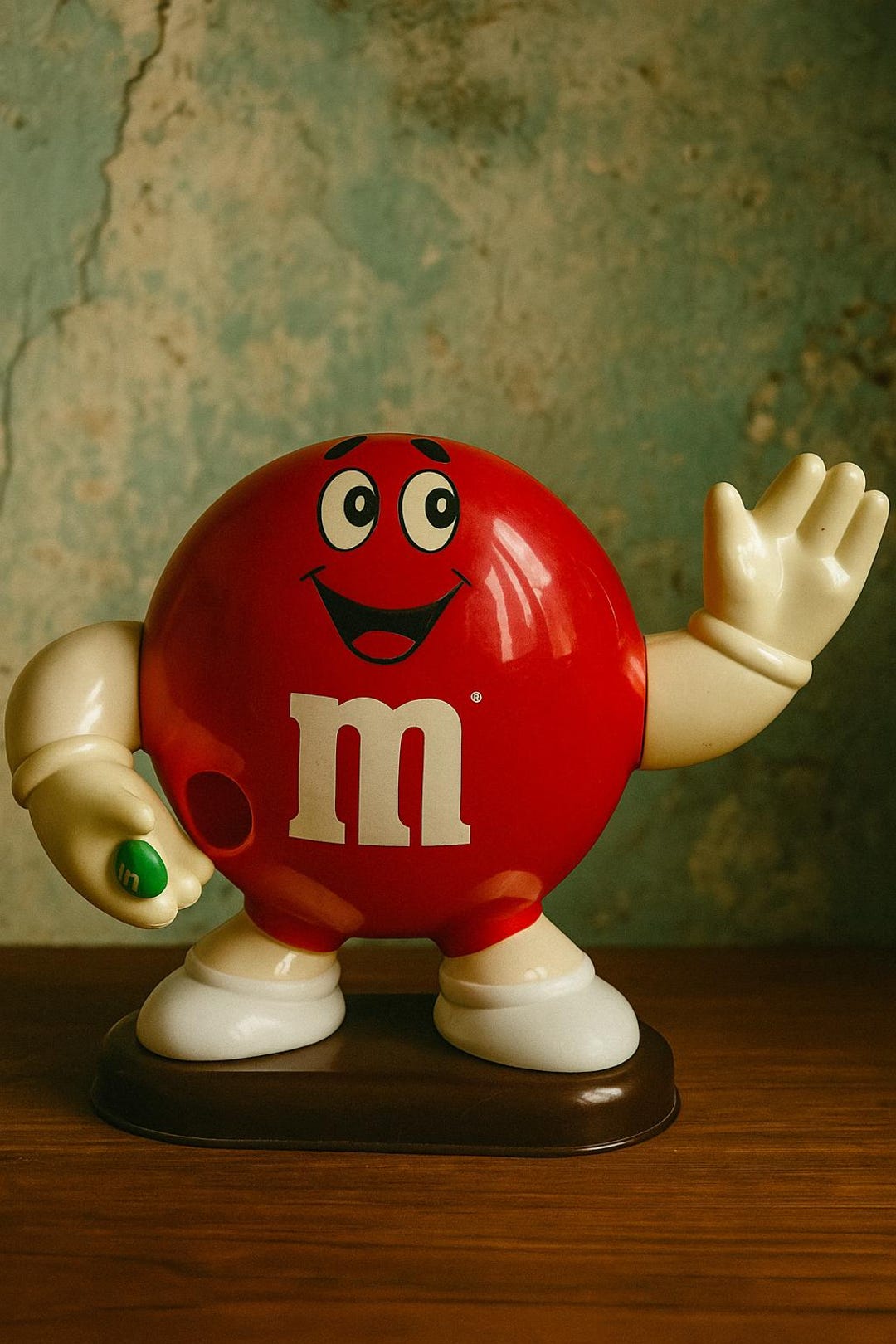 90s Vintage Red M&M Candy Dispenser 1999 Mars Collectible Retro Decor ...