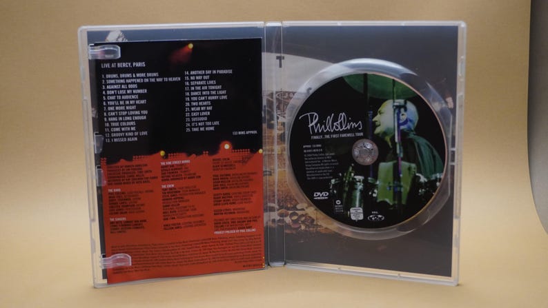 Phil Collins 'finally... the First Farewell Tour' DVD Live Concert Footage, Classic Rock, Region ...