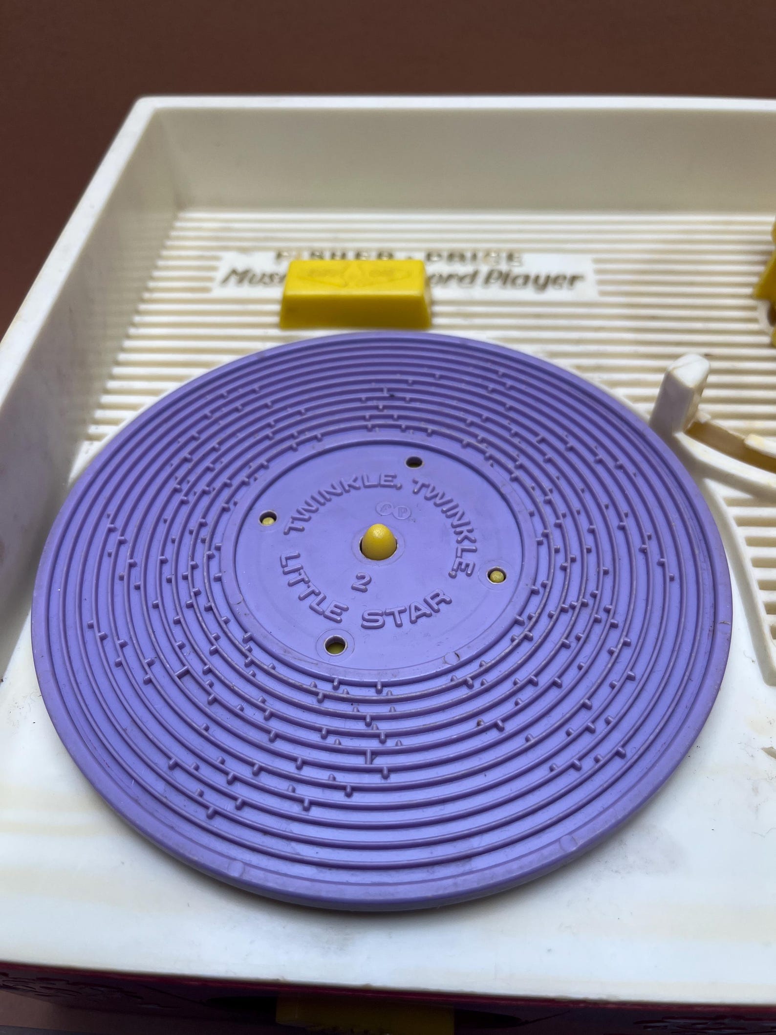 Vintage Fisher-price Record Player 1970s Music Box Toy With 6 Discs ...
