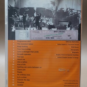 Vintage Sade Concert DVD 1993 | Ideal for R&B Soul Collectors | Live ...