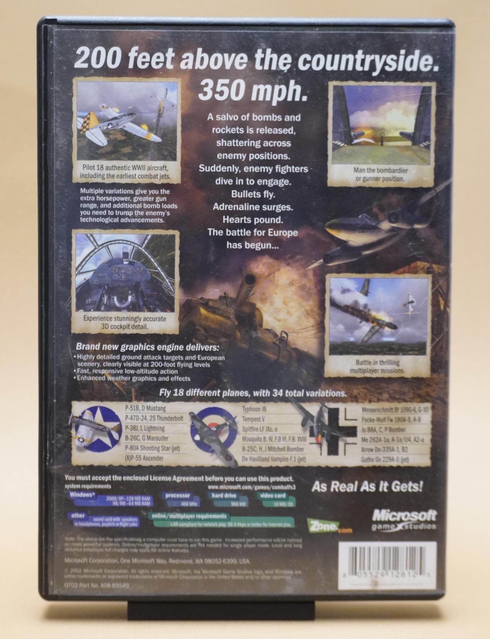 Combat Flight Simulator 3 PC Game: WWII Aviation - Complete Edition - Etsy