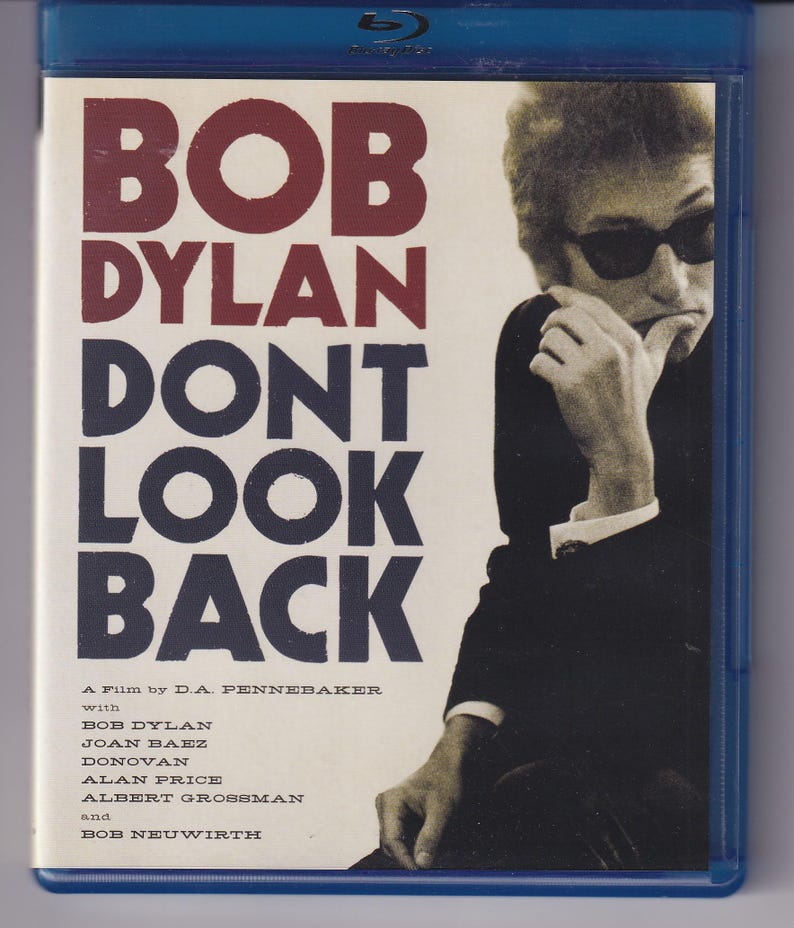 1967 Bob Dylan Don't Look Back Blu-ray | Vintage Documentary Film ...