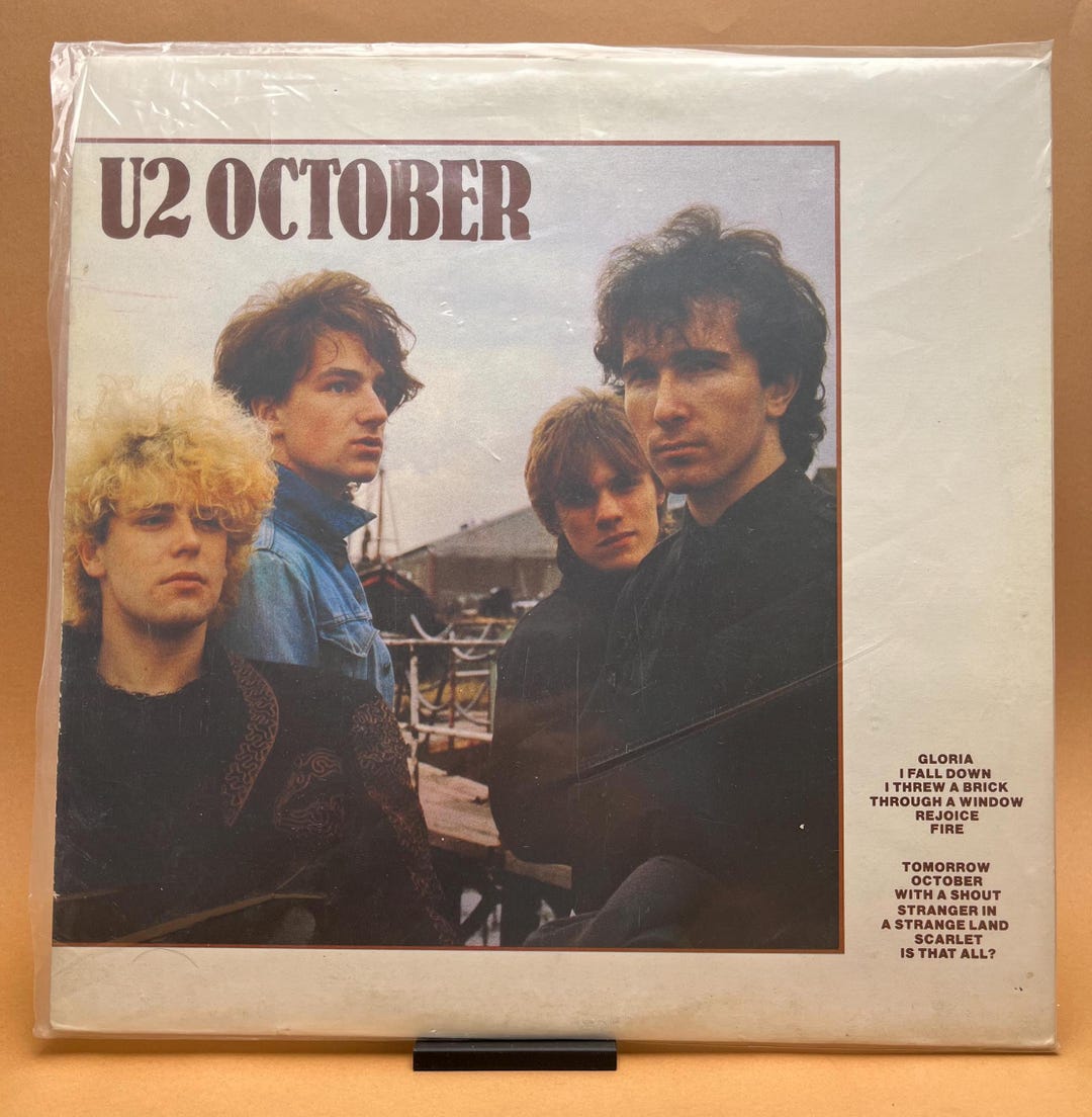 U2 October Vinyl Record: Vintage 1981 Classic Rock Album Tested ...