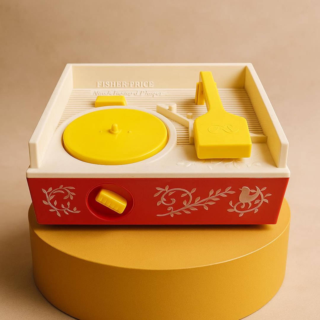 Vintage Fisher-price Record Player 1970s Music Box Toy With 6 Discs ...