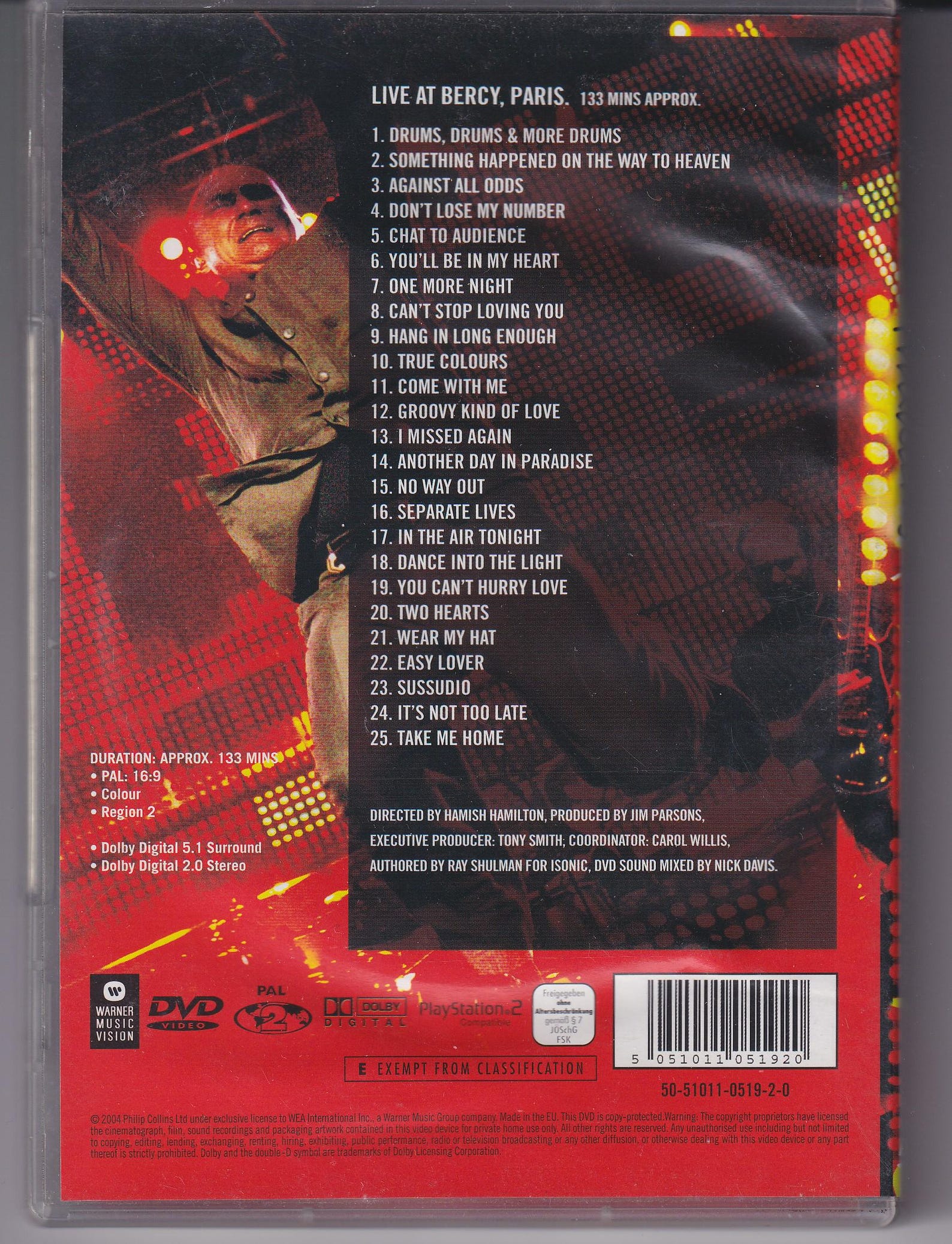 Phil Collins 'finally... the First Farewell Tour' DVD Live Concert ...