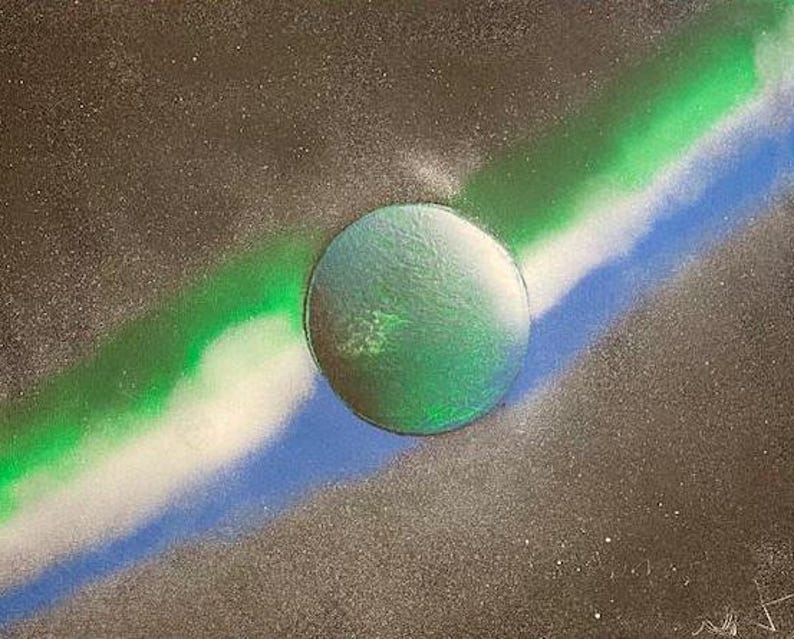 Art, Spray Paint, Planets, Custom - Etsy