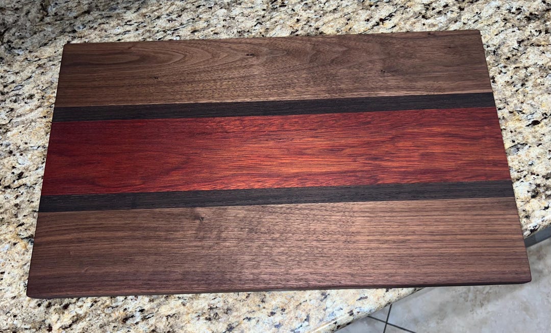 Bloodwood, Walnut, Wenge Cutting Board - Etsy