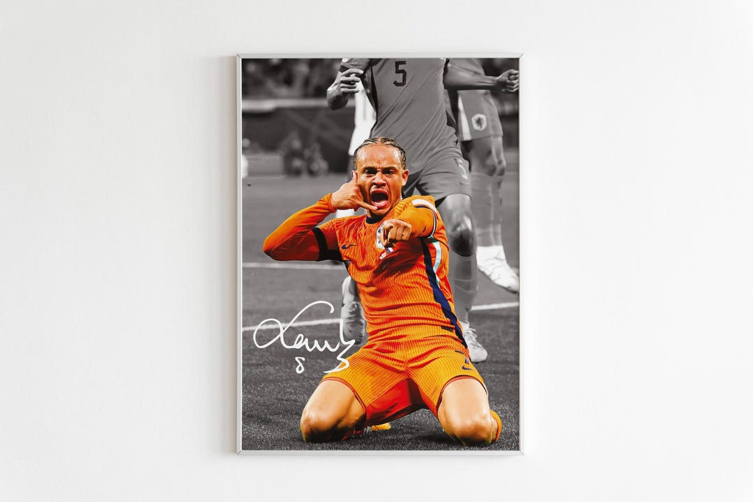 Xavi Simons Poster, Netherlands Poster, Soccer Poster, Sports Poster ...