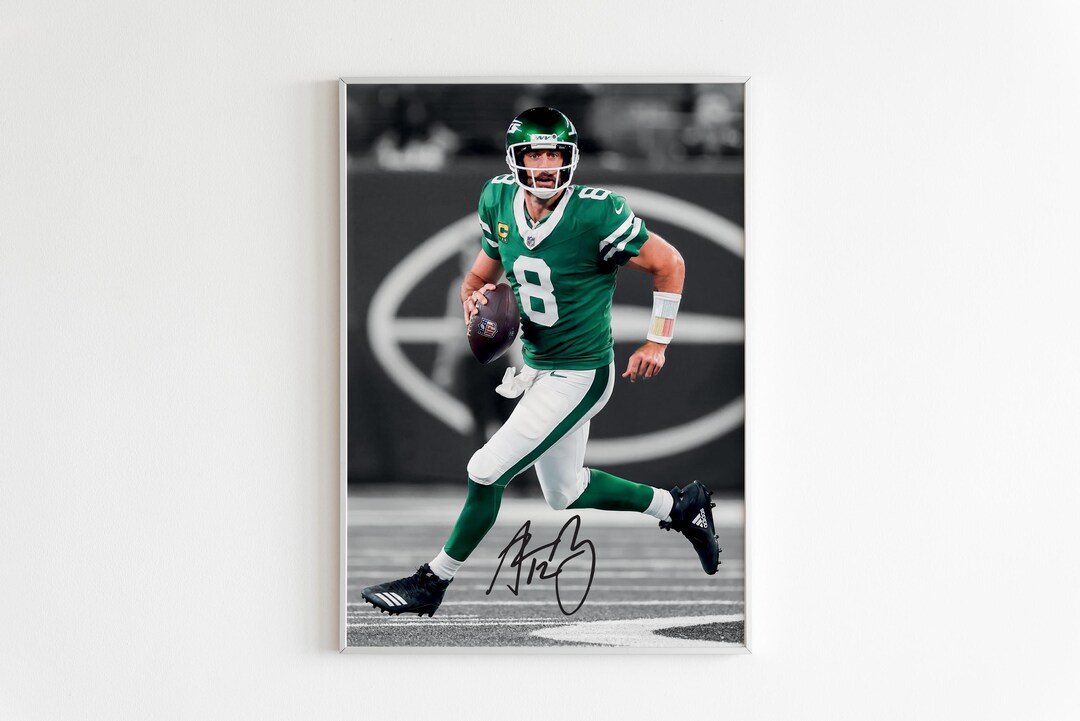 Aaron Rodgers Poster, New York Jets, NFL Poster, Bedroom Decor, Wall ...