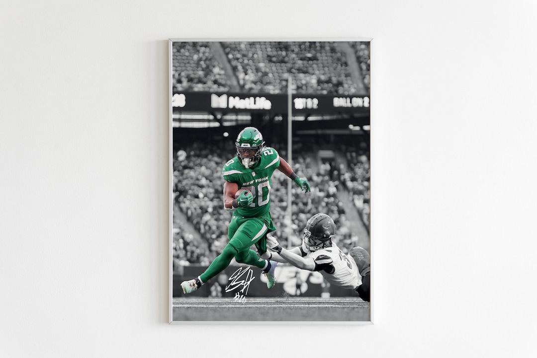 Breece Hall, New York Jets, NFL Poster, Bedroom Decor, Wall Art, Home ...