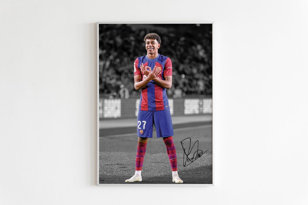 Lamine Yamal, Barcelona Spain,football Poster, Soccer Poster, Sports ...