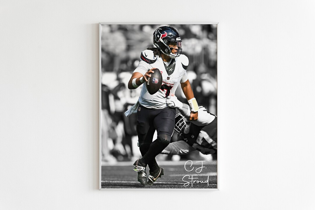 C.J. Stroud Poster, Houston Texans Print, NFL Poster, Bedroom Decor ...