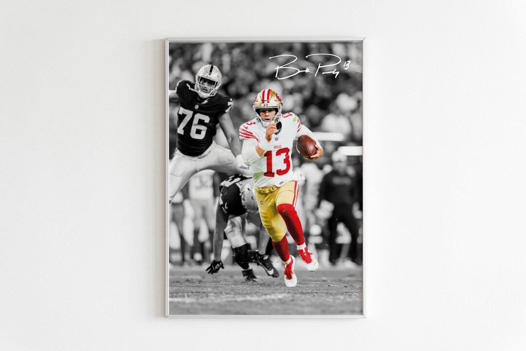 Brock Purdy Poster, San Francisco 49ers, NFL Poster, Bedroom Decor ...