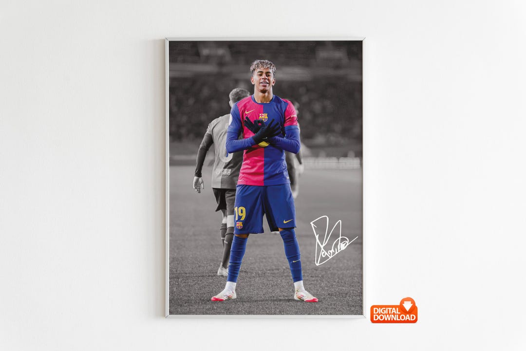 Lamine Yamal, Spain,football Poster, Soccer Poster, Sports Poster, Gift ...