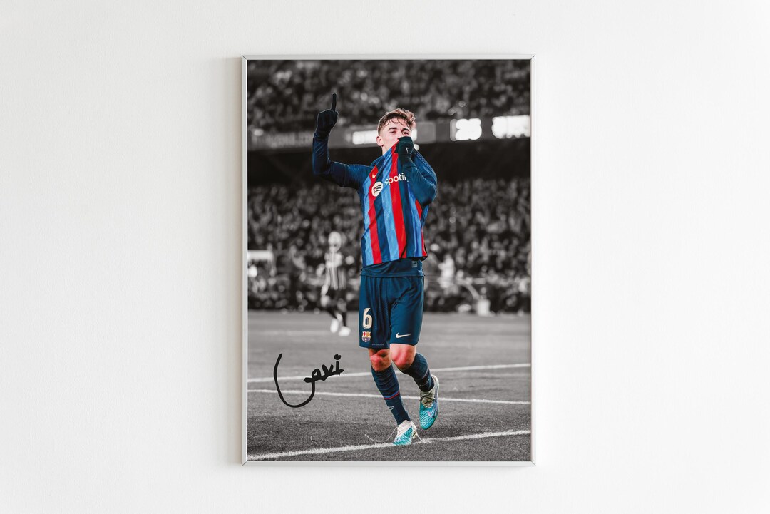 Gavi Poster, Football Poster, Soccer Poster, Sports Poster, Gift for ...