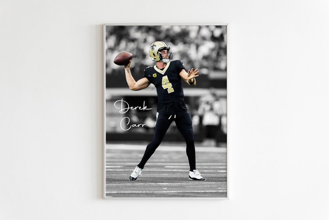 Derek Carr, New Orleans Saints, NFL Poster, Bedroom Decor, Wall Art ...