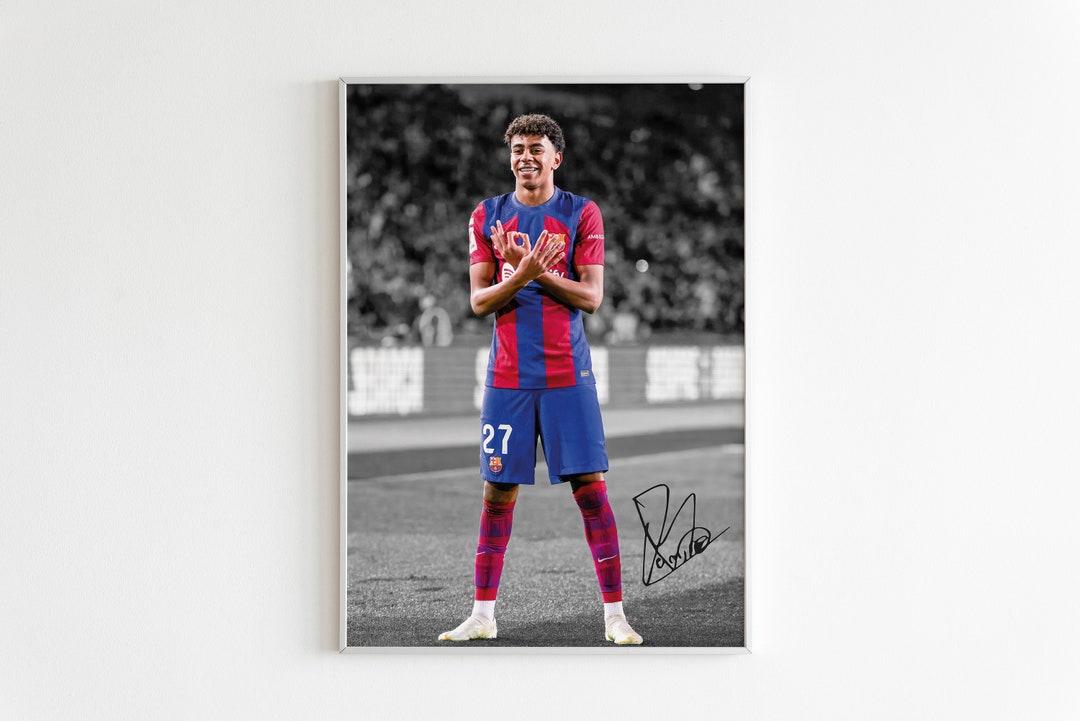 Lamine Yamal, Barcelona Spain,football Poster, Soccer Poster, Sports ...
