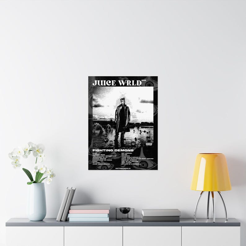 Juice WRLD Fighting Demons Album Cover Poster High-quality Print - Etsy